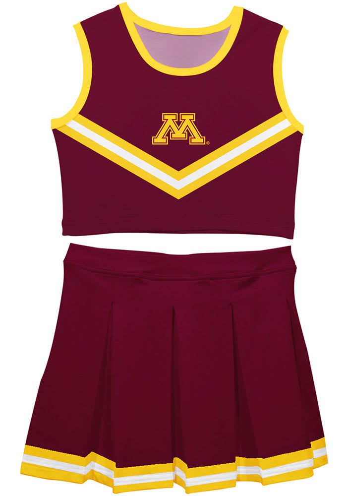Vive La Fete Girls MAROON Minnesota Golden Gophers Ashley 2 Pc Cheer Set - 161606003