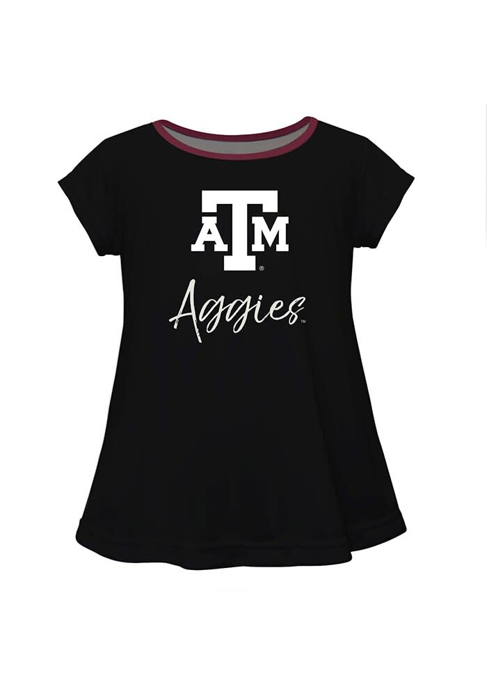 Vive La Fete Texas A&M Aggies Infant Girls Script Blouse Short Sleeve T ...