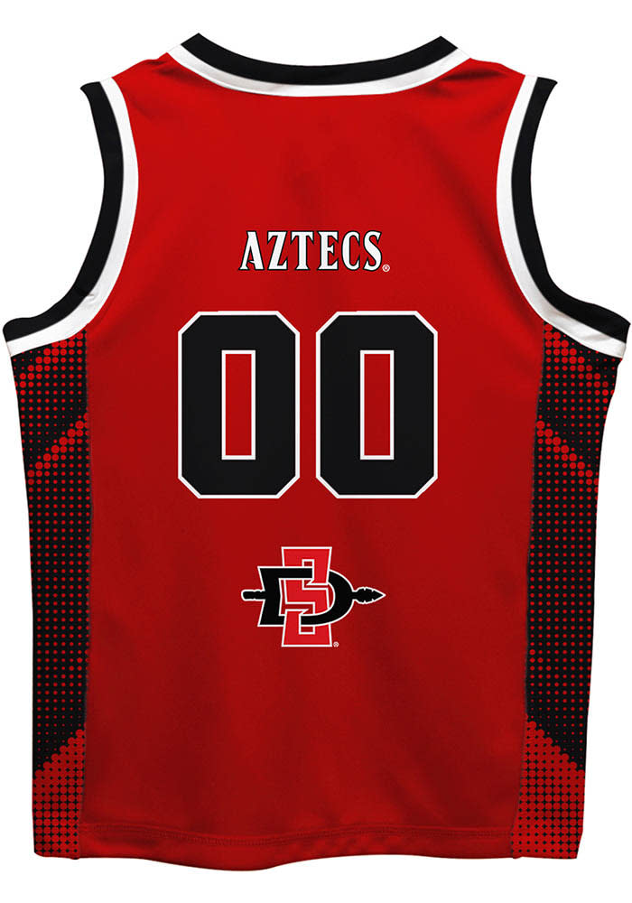 San Diego State Aztecs Youth Red Mesh Basketball Jersey - 16167111