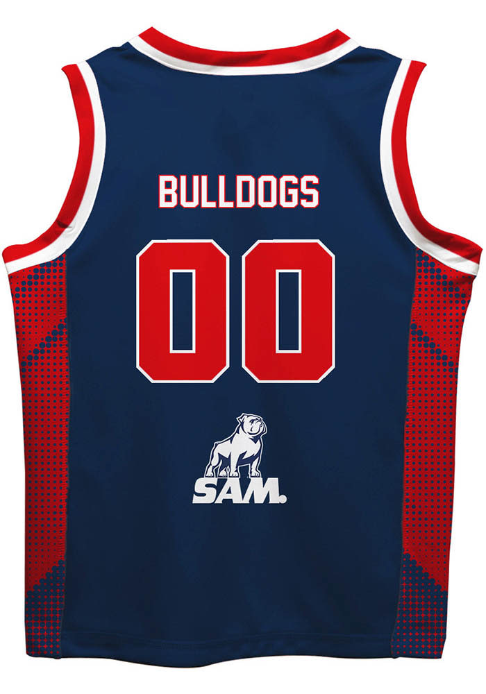 Samford University Bulldogs Youth NAVY Mesh Basketball Jersey - 16167120