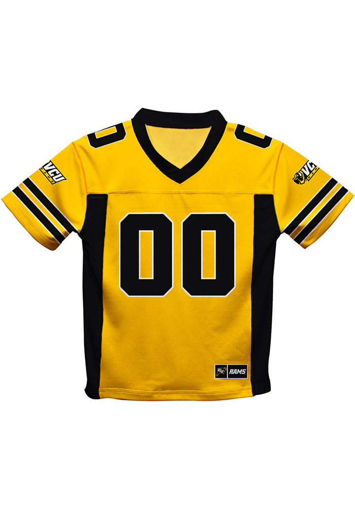VCU Rams Vive La Fete Youth Mesh GOLD Football Jersey - 16168426