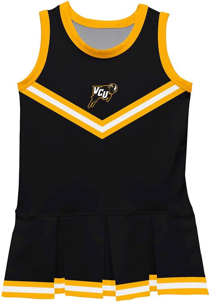 Vive La Fete VCU Rams Toddler Girls Sets Britney Dress Cheer - BLACK