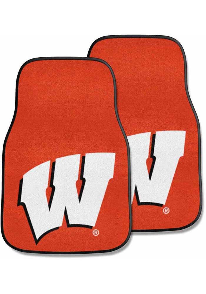 Sports Licensing Solutions Wisconsin Badgers Red Logo Car Mat - 16231057