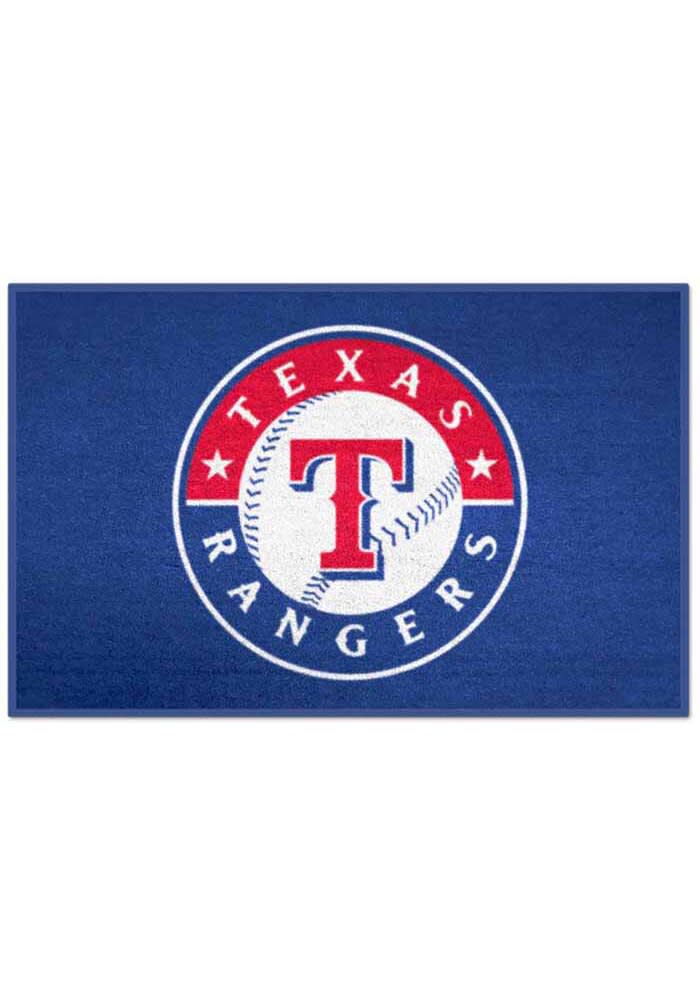 Texas Rangers Logo Interior Rug ROYAL - 1636018