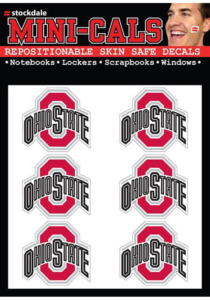 Ohio State Buckeyes Red 6 Pack Tattoo - 16370092