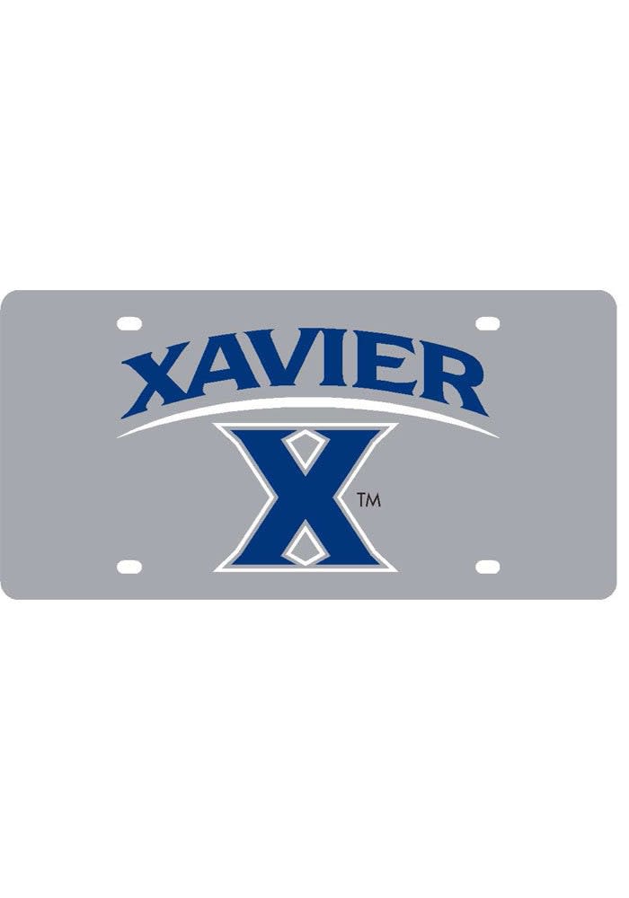 Xavier Musketeers License Plate- Xavier Musketeers SILVER Logo ...