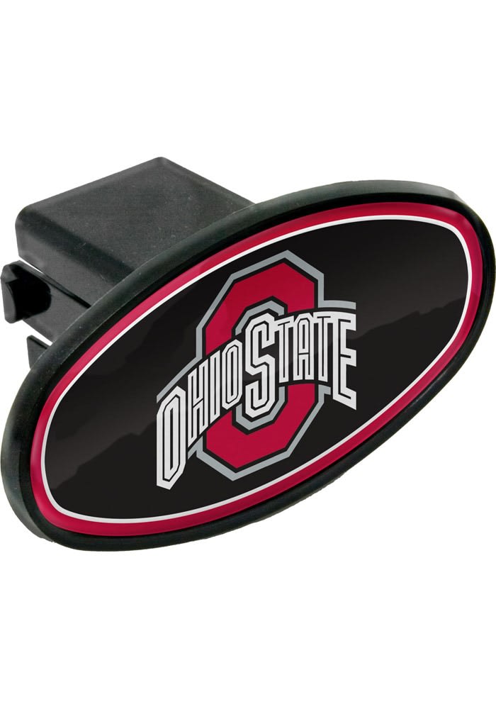 Ohio State Buckeyes BLACK Plastic Oval Hitch Cover - 16370586