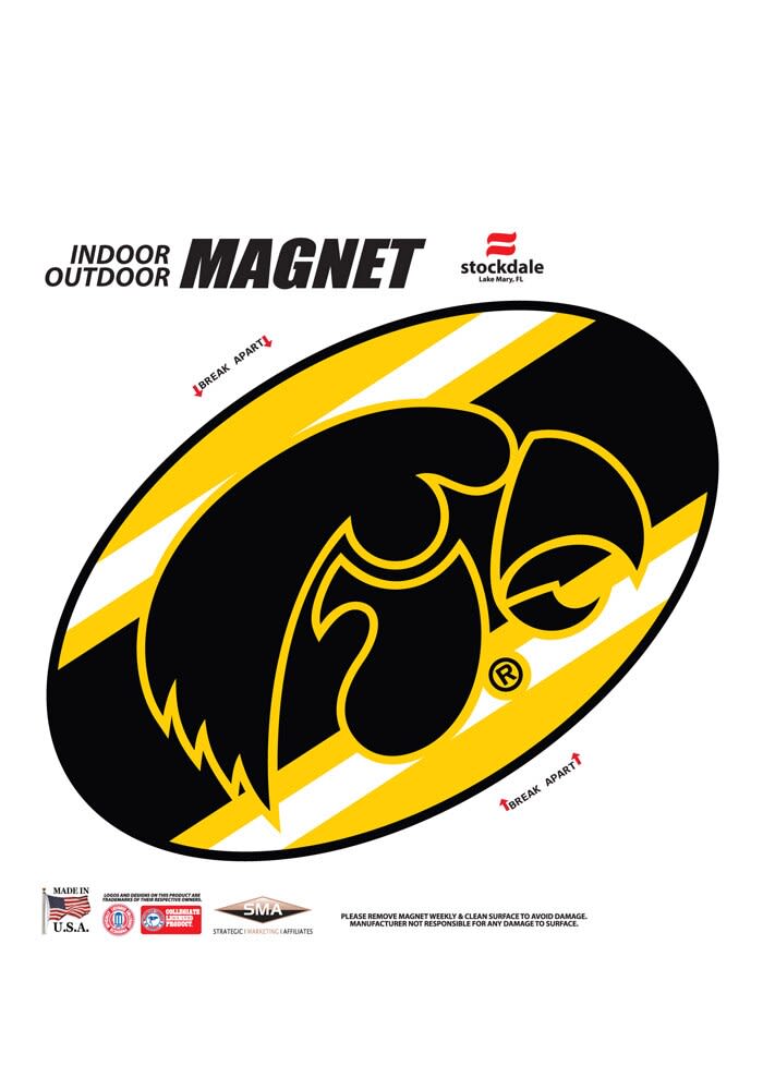 Iowa Hawkeyes YELLOW Team Color Magnet - 16371082
