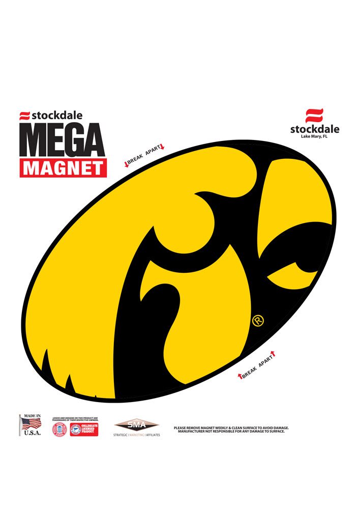 Iowa Hawkeyes YELLOW Team Color Magnet - 16371135