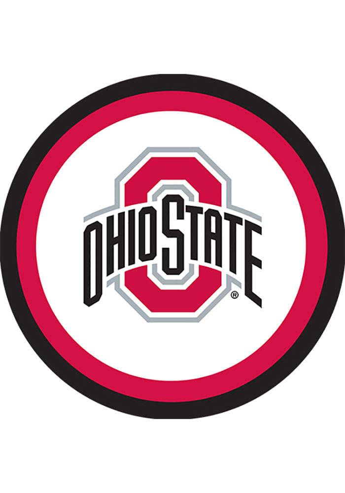 Ohio State Buckeyes Red 7 inch 12 pack Paper Plates - 16371559