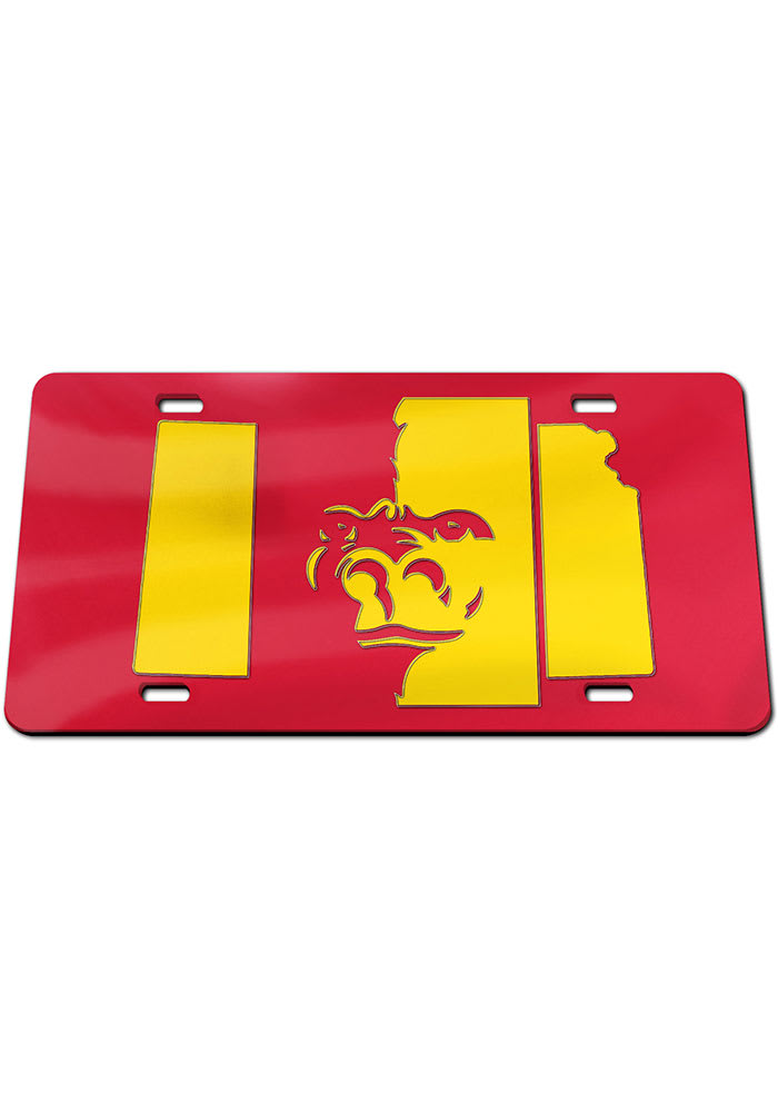 Pitt State Gorillas License Plate- Pitt State Gorillas RED/YELLOW State ...