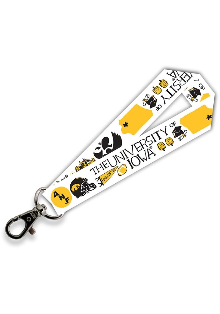 Iowa Hawkeyes YELLOW Julia Gash Keychain - 1640339