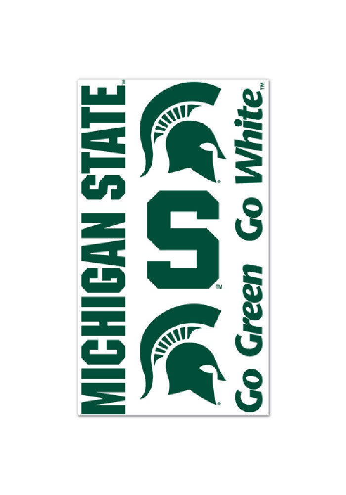 Michigan State Spartans GREEN Sheet Tattoo - 5710845