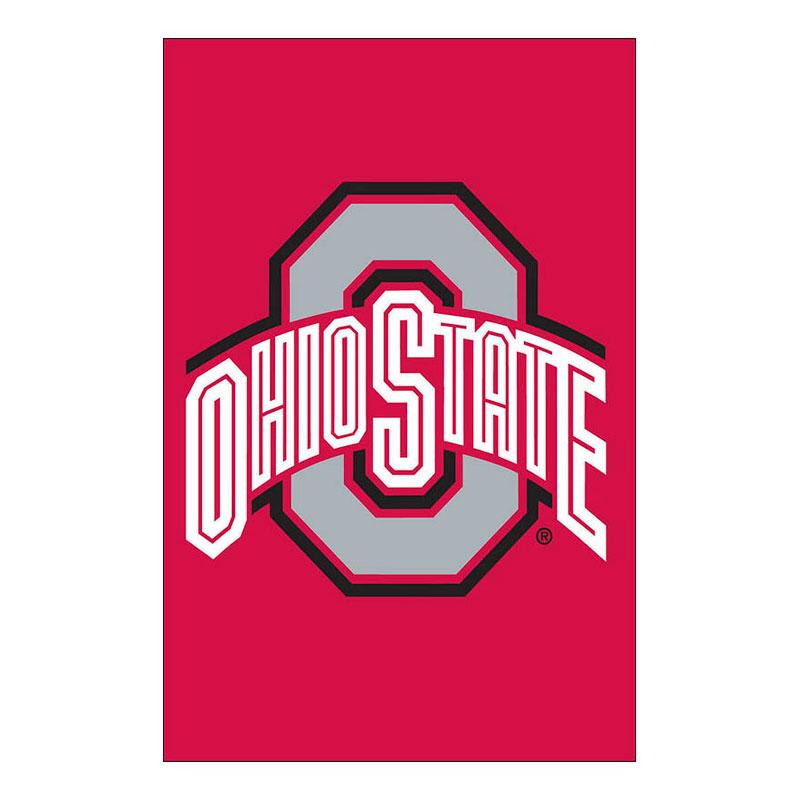 Ohio State Buckeyes Red 12.5x18 Applique Garden Flag - 14120021
