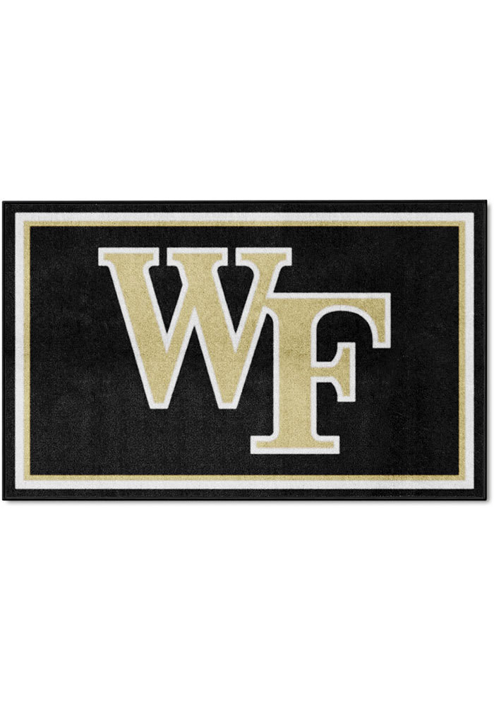Wake Forest Demon Deacons 4x6 Plush Interior Rug BLACK - 16500499