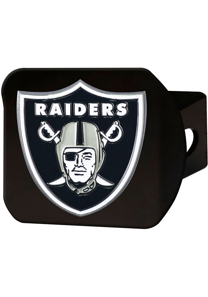 Las Vegas Raiders BLACK Black Color Logo Hitch Cover - 16500624