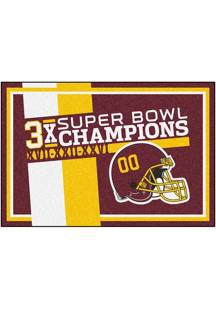 Washington Commanders Dynasty 5x8 Interior Rug MAROON - 16501985