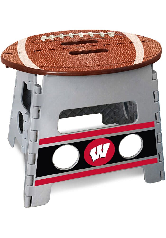 Wisconsin Badgers GRAY Folding Step Stool Step Stool - 1654836