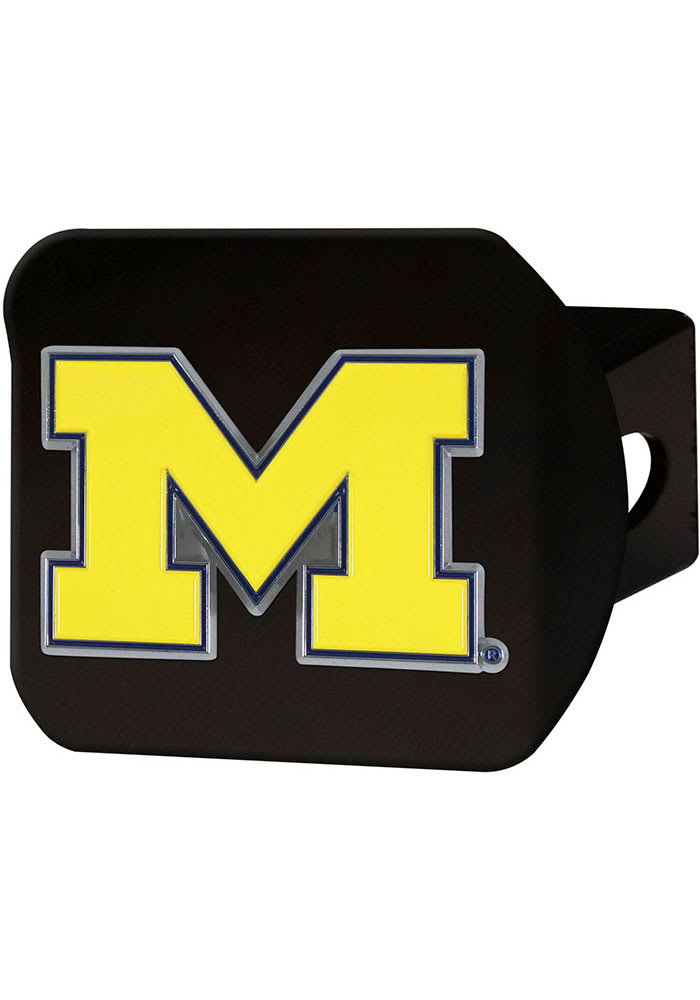 BLACK Michigan Wolverines Black Logo Hitch Cover - 1655881