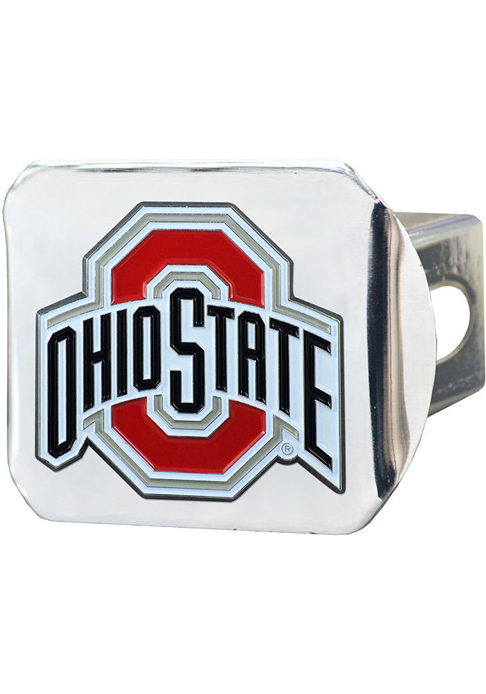 RED Ohio State Buckeyes Chrome Hitch Cover - 1655887