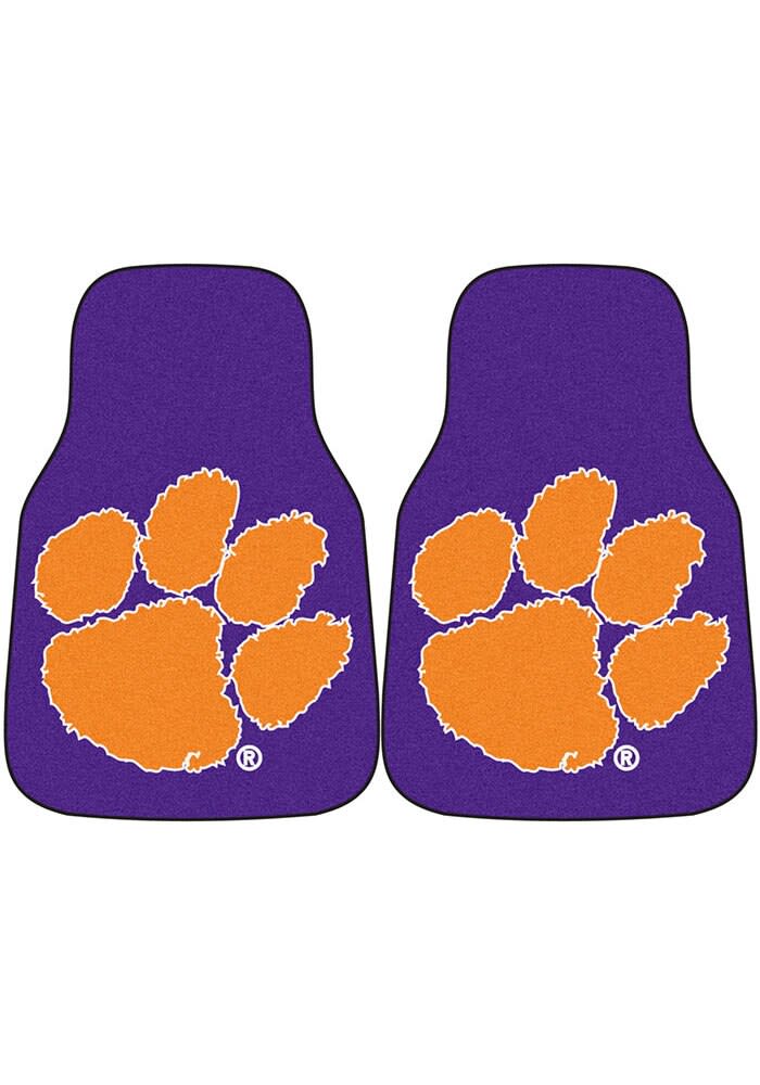 Sports Licensing Solutions Clemson Tigers PURPLE 2-Piece Carpet Car Mat ...