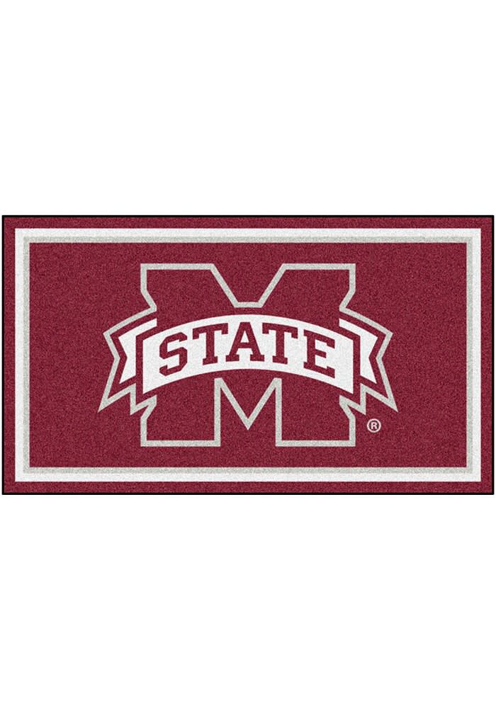 Mississippi State Bulldogs 3x5 Plush Interior Rug RED - 1657054