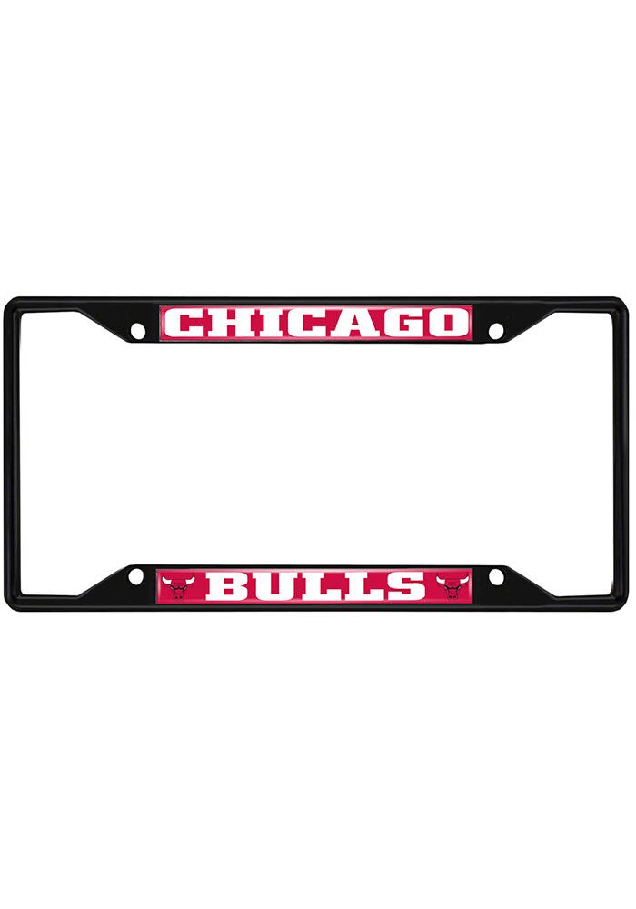 Chicago Bulls License Plate Frame - Chicago Bulls CHROME Logo License ...