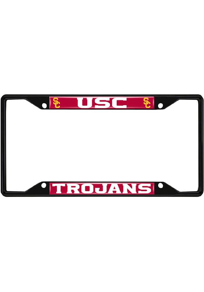 USC Trojans License Frame- USC Trojans Logo License Plate Holder - RED