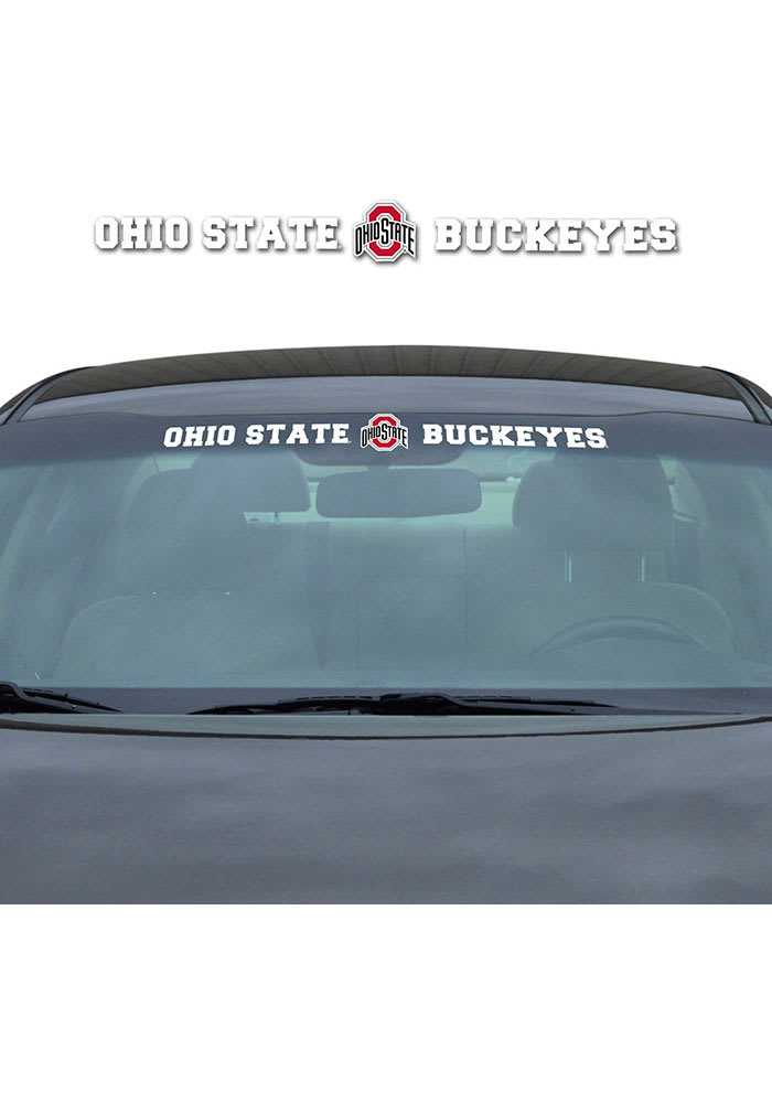 Ohio State Buckeyes White Windshield Auto Decal - 16591027