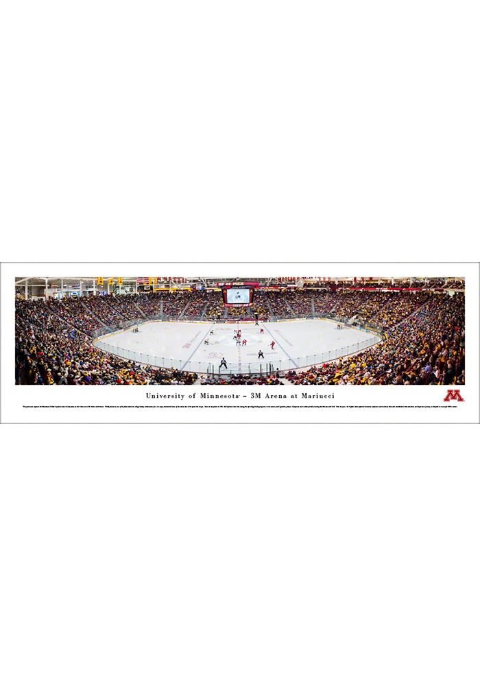 Minnesota Golden Gophers White 3M Arena at Mariucci Panoramic Unframed ...