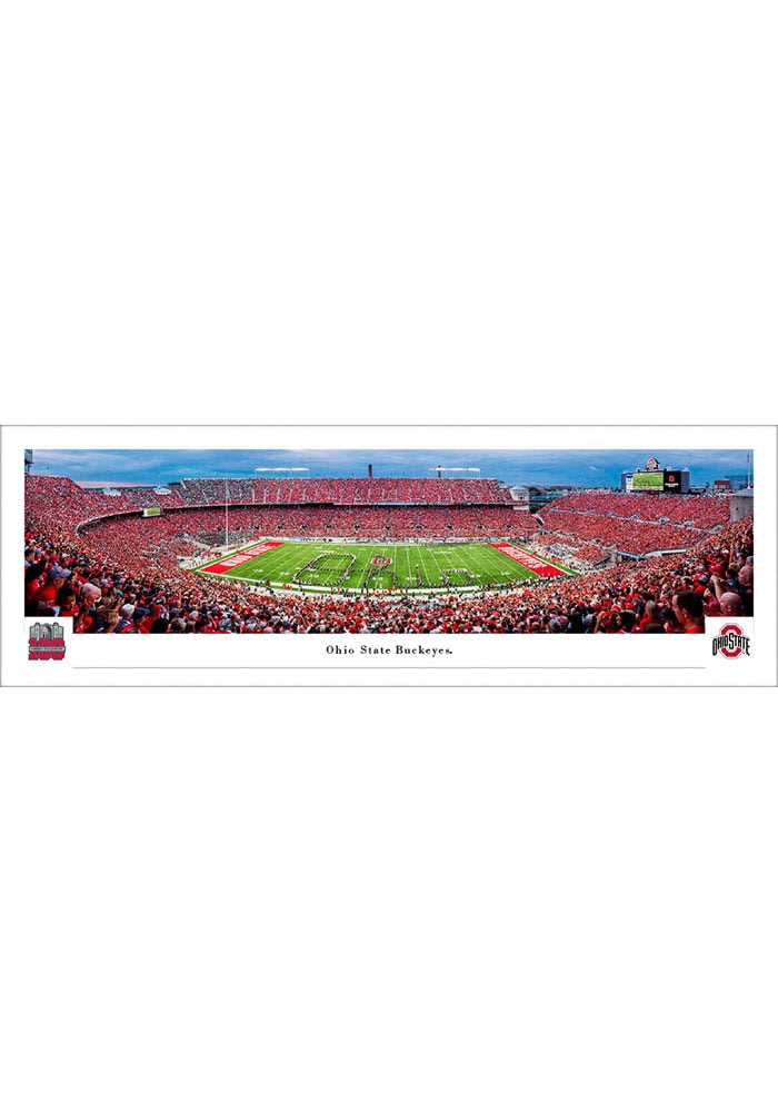 Blakeway Panoramas Ohio State Buckeyes Script Panorama Unframed Poster