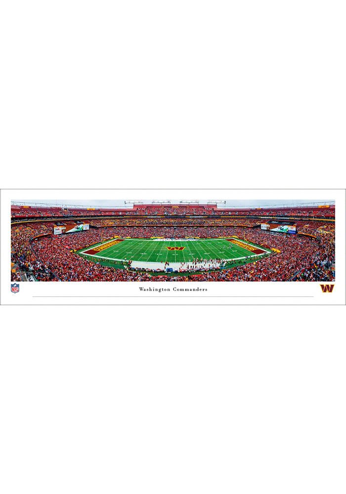 Blakeway Panoramas Washington Commanders Red Field Panorama Unframed ...