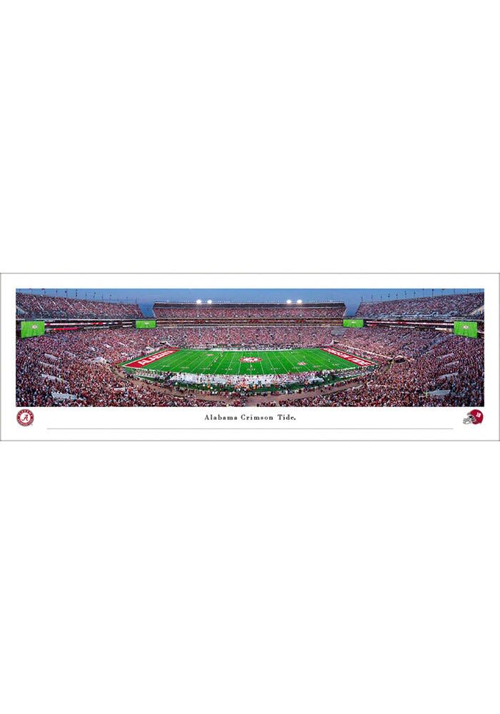 Blakeway Panoramas Alabama Crimson Tide CRIMSON Football Night Game ...