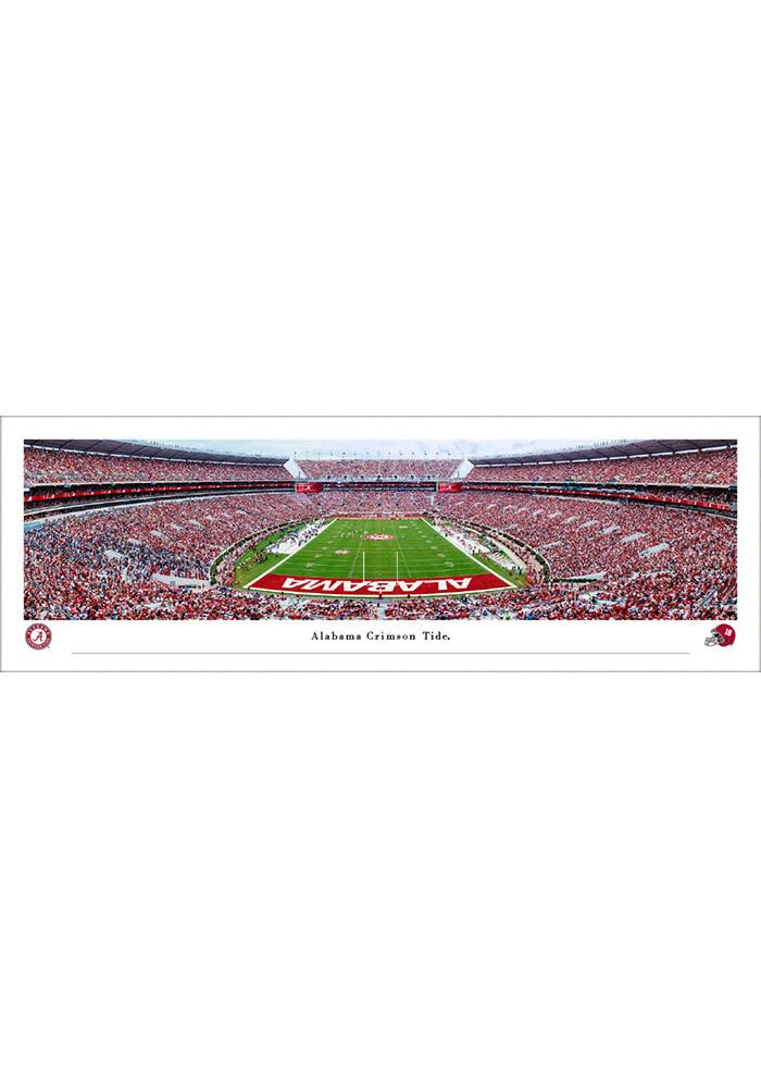 Blakeway Panoramas Alabama Crimson Tide CRIMSON End Zone Tubed Unframed ...