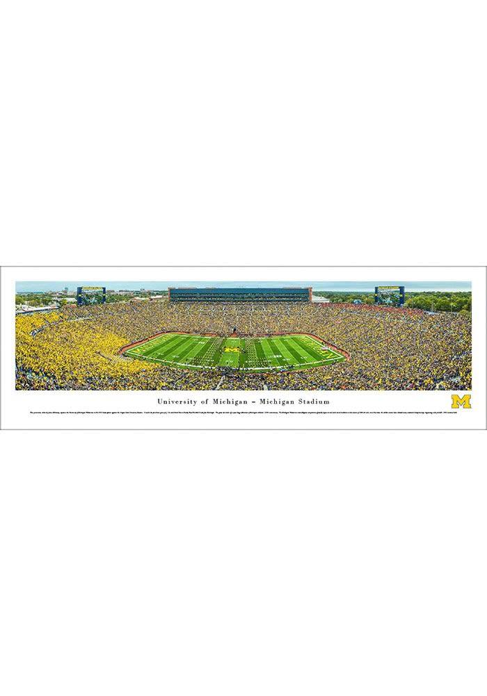 Michigan Wolverines BLUE 50 Yard Line Tubed Unframed Poster - 1661486