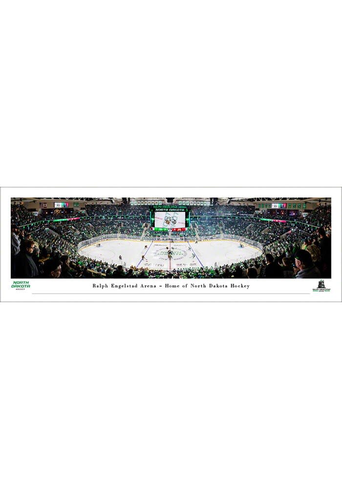 Blakeway Panoramas North Dakota Fighting Hawks GREEN Hockey Tubed ...