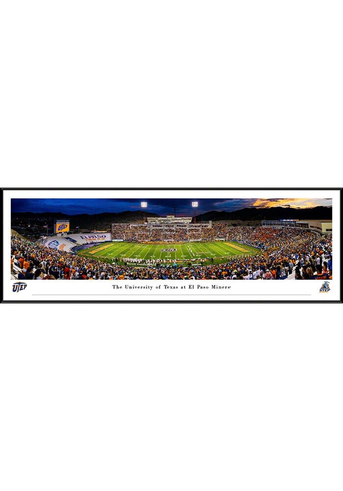 Blakeway Panoramas UTEP Miners BLUE Football Standard Framed Posters ...