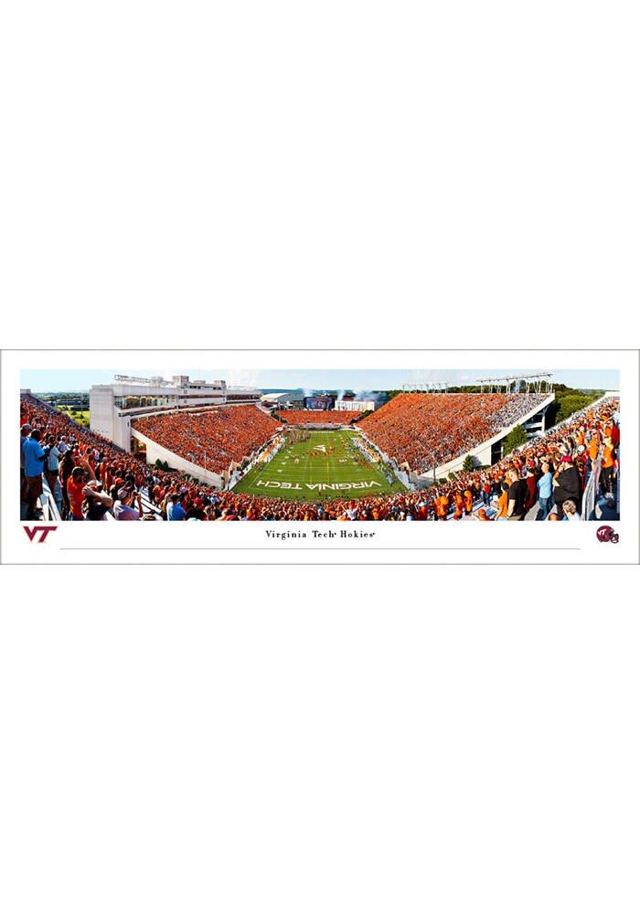 Blakeway Panoramas Virginia Tech Hokies MAROON End Zone Tubed Unframed ...