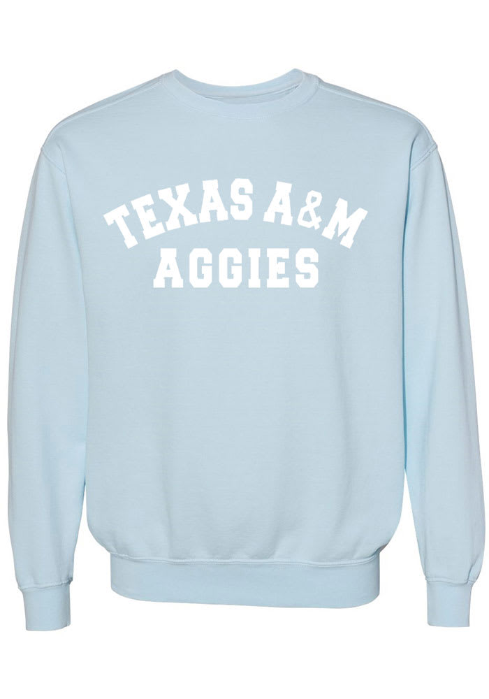 Texas A&M Aggies Summit Sportswear Crew Sweatshirt Womens CHAMBRAY ...