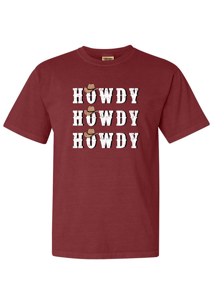 Summit Sportswear Texas A&M Aggies Womens MAROON Howdy T-Shirt - 16651714