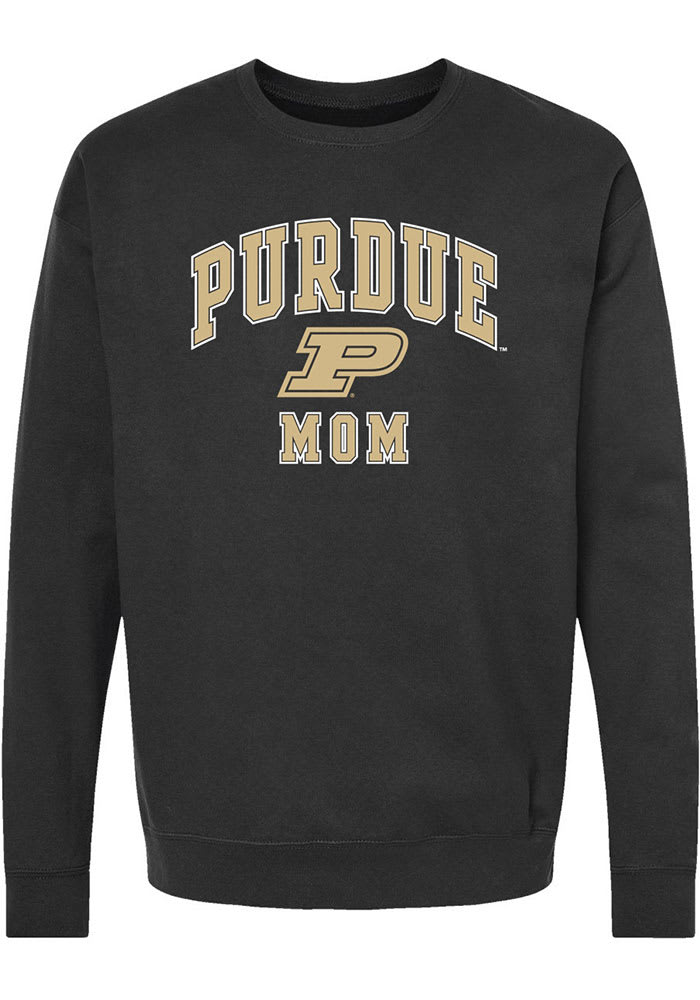 Purdue Boilermakers Summit Sportswear Crew Sweatshirt Womens BLACK Mom ...