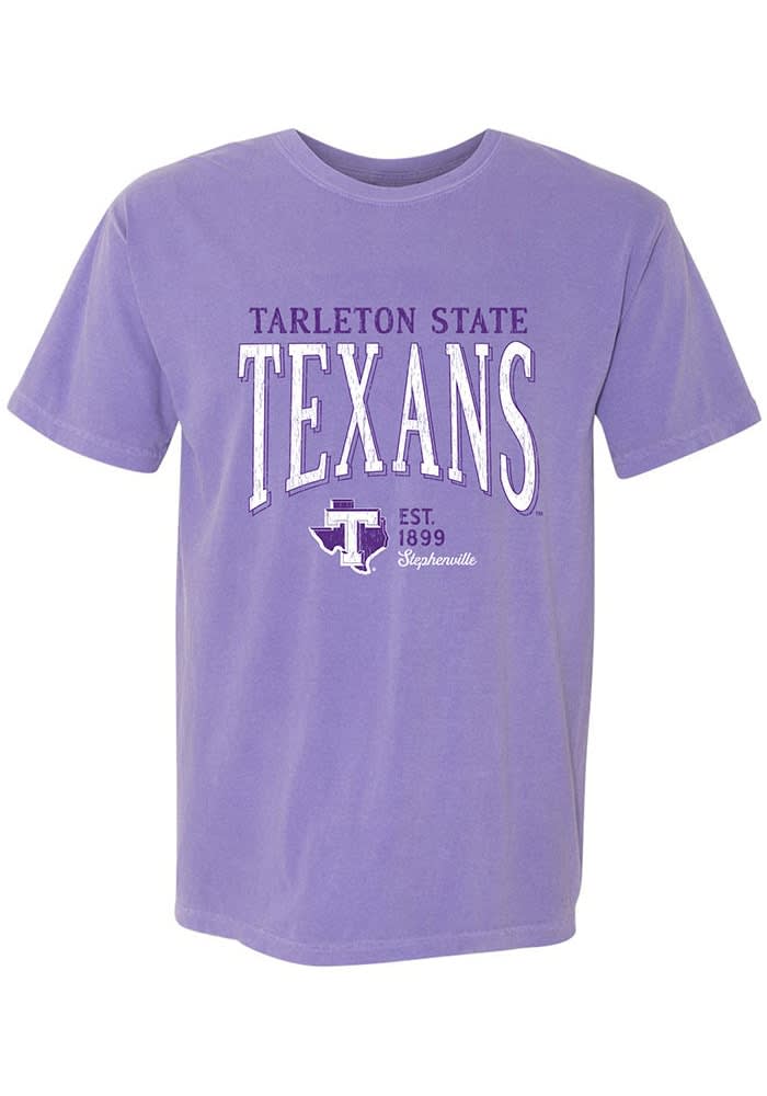 Summit Sportswear Tarleton State Texans Womens VIOLET Jackie T-Shirt ...