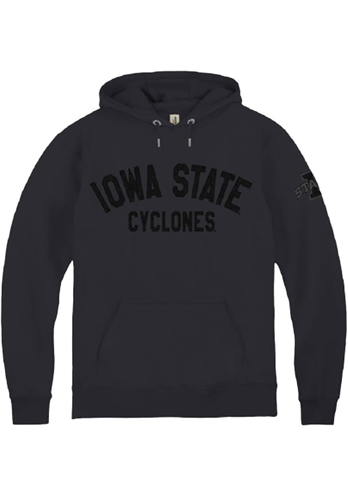 Summit Sportswear Iowa State Cyclones Mens BLACK Tonal Felt Sleeve Hit ...
