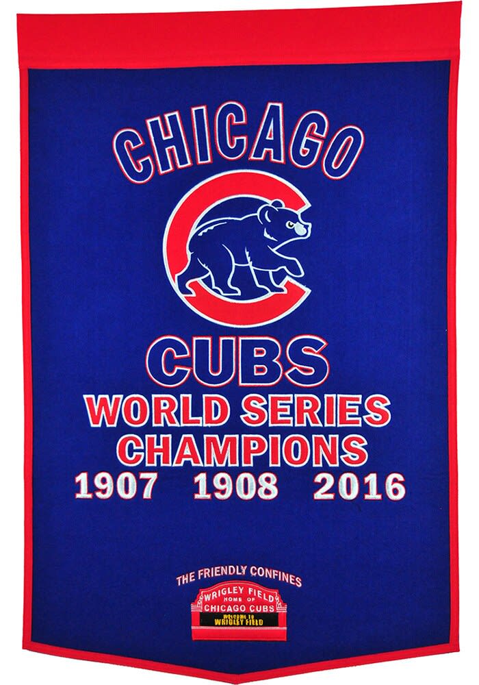 Chicago Cubs 24x38 Dynasty Banner - BLUE