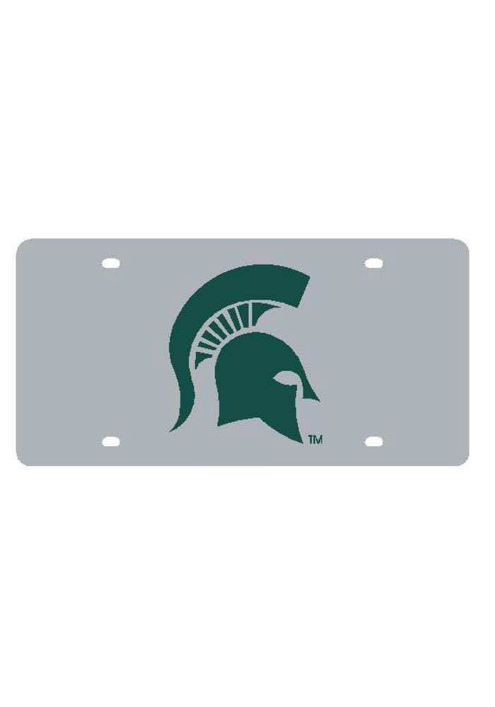 Michigan State Spartans License Plate- Michigan State Spartans SILVER ...