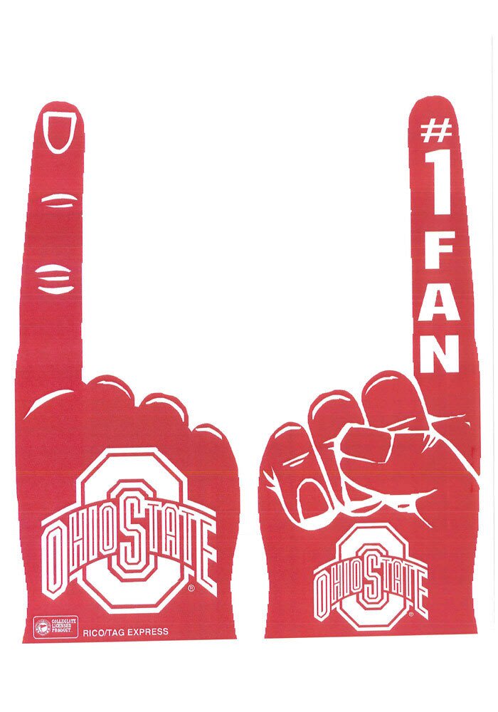 Ohio State Buckeyes Red #1 Fan Foam Finger