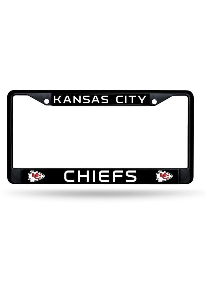 Kansas City Chiefs License Plate Frame - Kansas City Chiefs BLACK ...