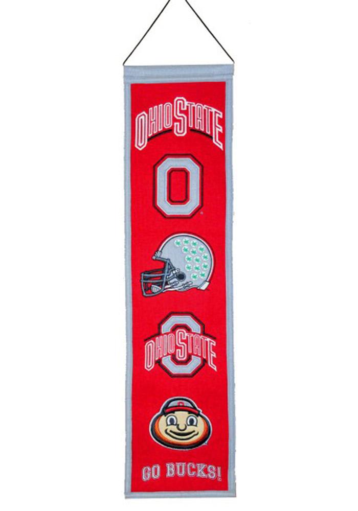 Ohio State Buckeyes Red 8x32 Heritage Banner - 16660030