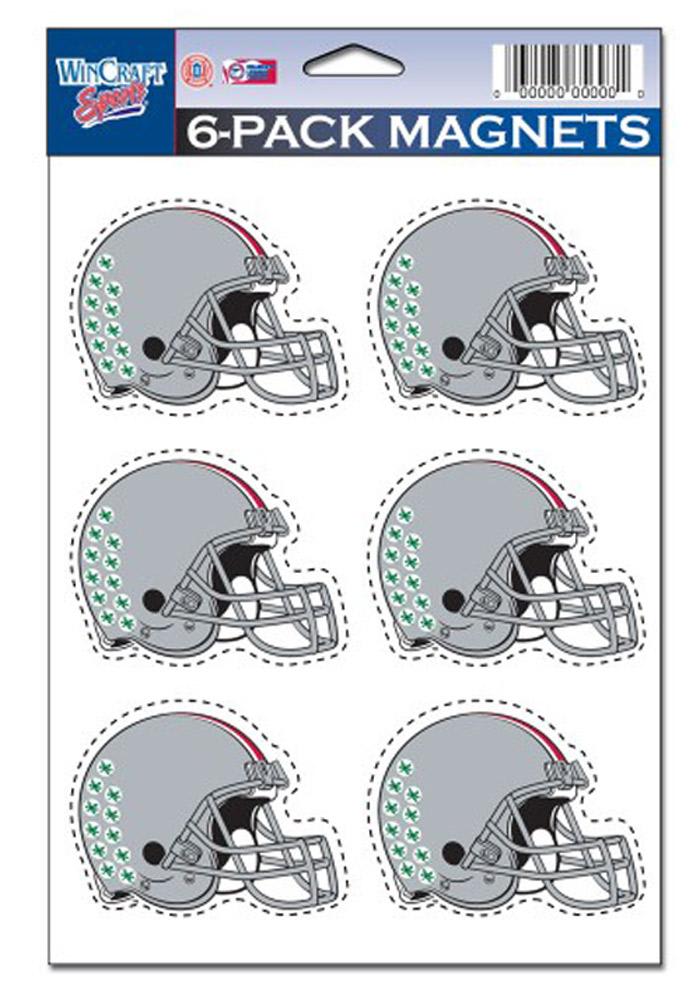 Ohio State Buckeyes Silver 6 pack Magnet