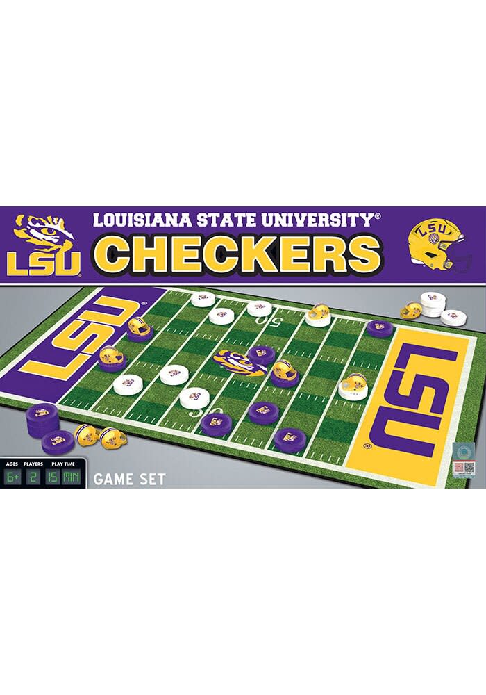 LSU Tigers Toy | LSU Tigers Game YELLOW Checkers - 1710326